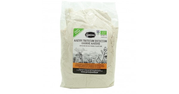 Βιολογικό Αλεύρι Δίκοκκο Ολικής 1kg