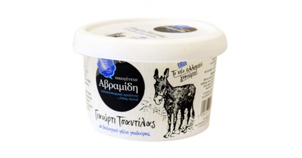 Γιαουρτι Τσαντιλας με Βιολογικο γάλα Γαϊδούρας 180gr Οικογένεια Αβραμιδη