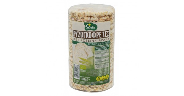 Βιολογικές Ρυζογκοφρετες με πρωτεΐνη Αρακά και Κινοα 100gr Ola Bio