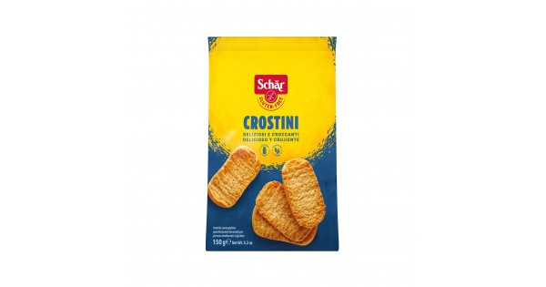 Βιολογικά παξιμαδάκια Crostini χωρίς Γλουτένη 150gr Schar