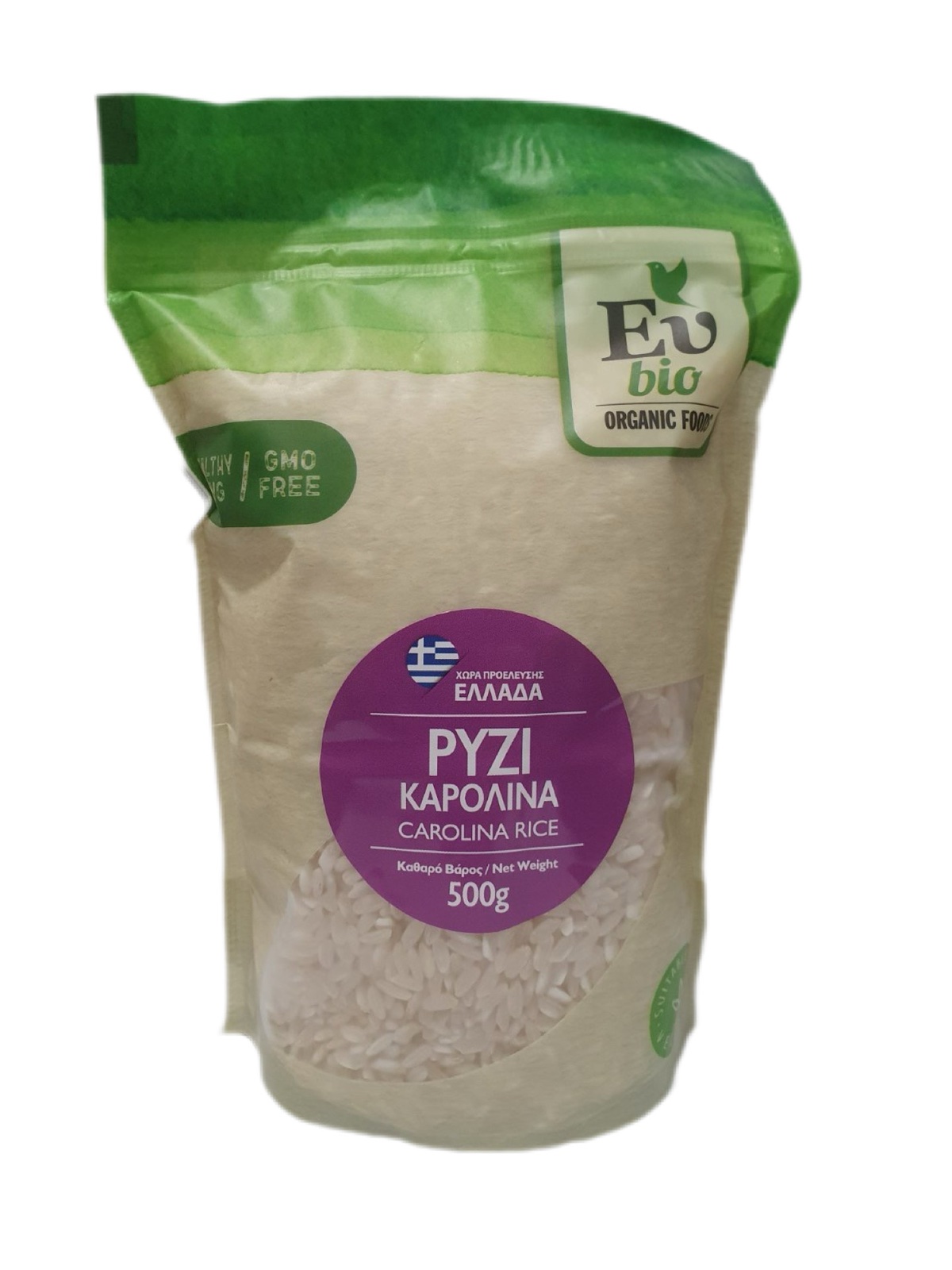 Βιολογικό Ρύζι Καρολίνα 500gr Eu bio